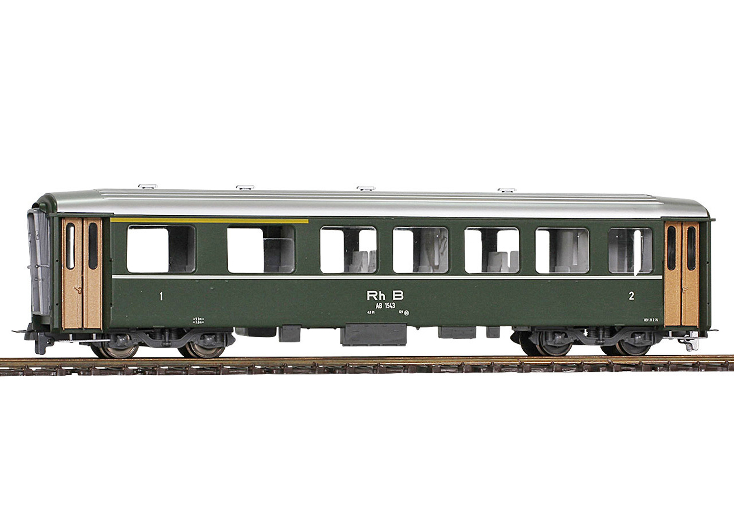 Bemo 3256101 RhB AB 1541 Einheitswagen I BB grün