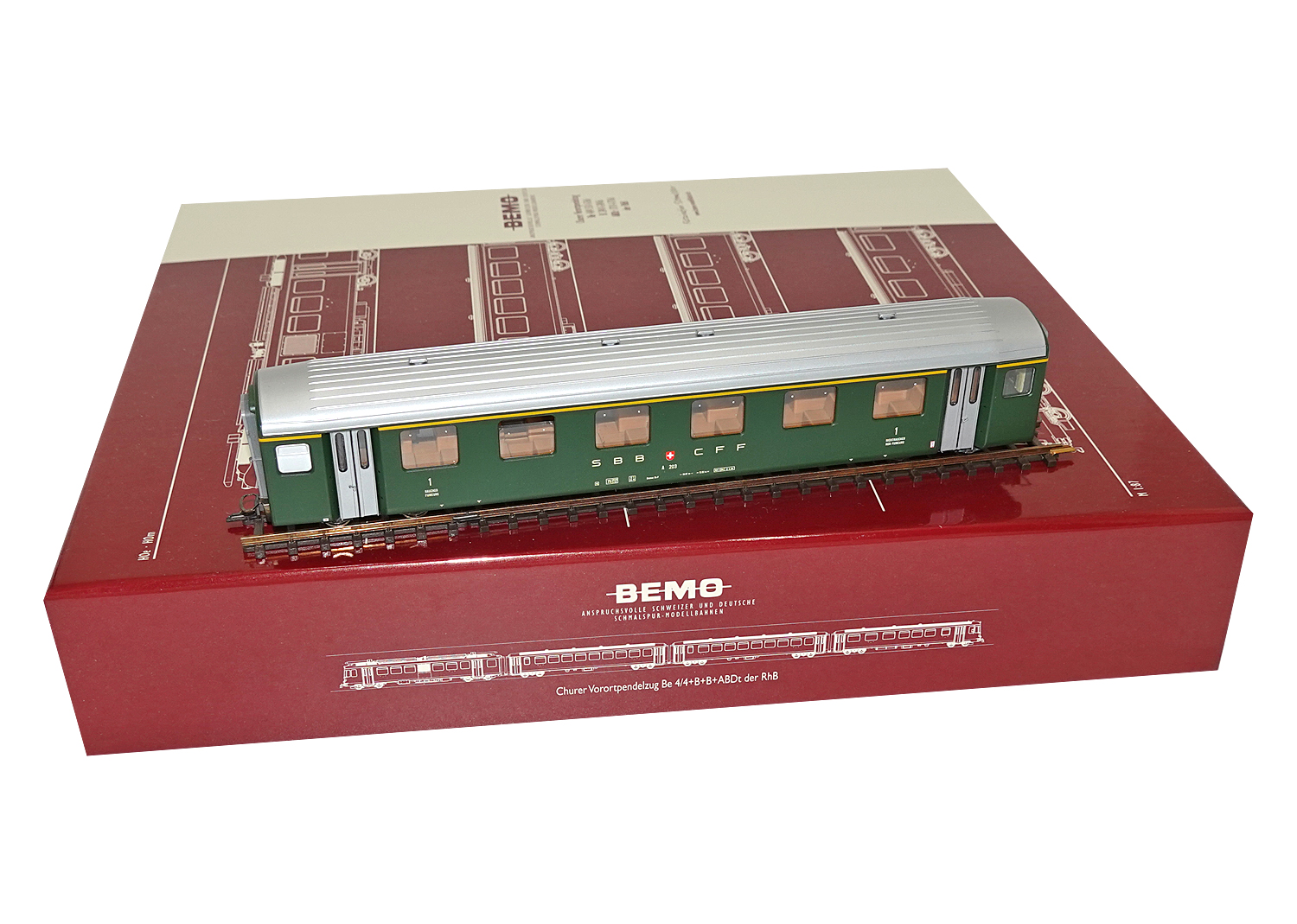 Bemo 3276413 SBB Brünig Personenwagen A 203