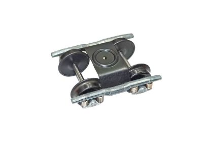 Buco Spur 0 768 Güterwagen Drehgestell kpl. mit Blechräder