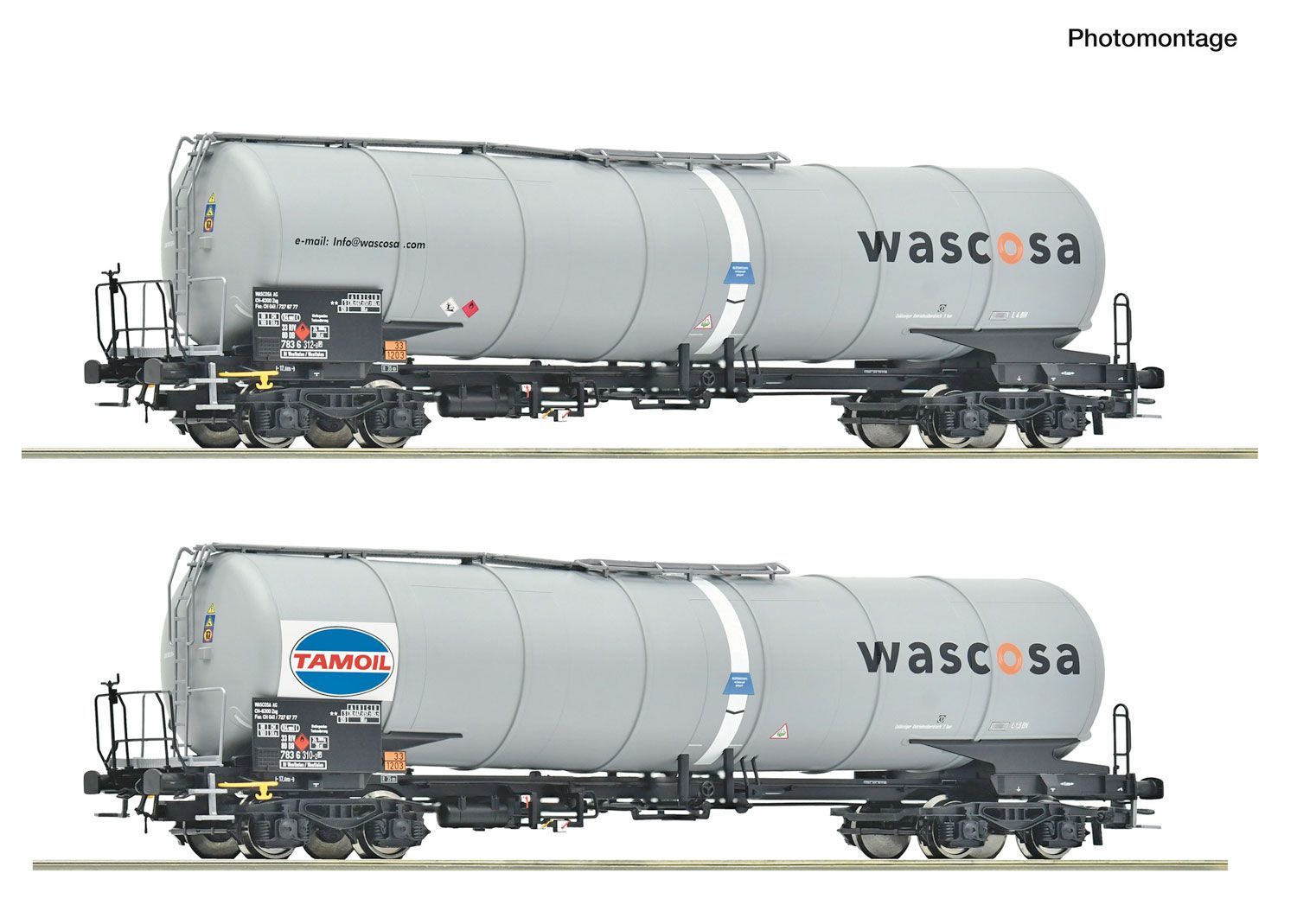 Roco 6600232 Wascosa/Tamoil 2-tlg. Set: Kesselwagen