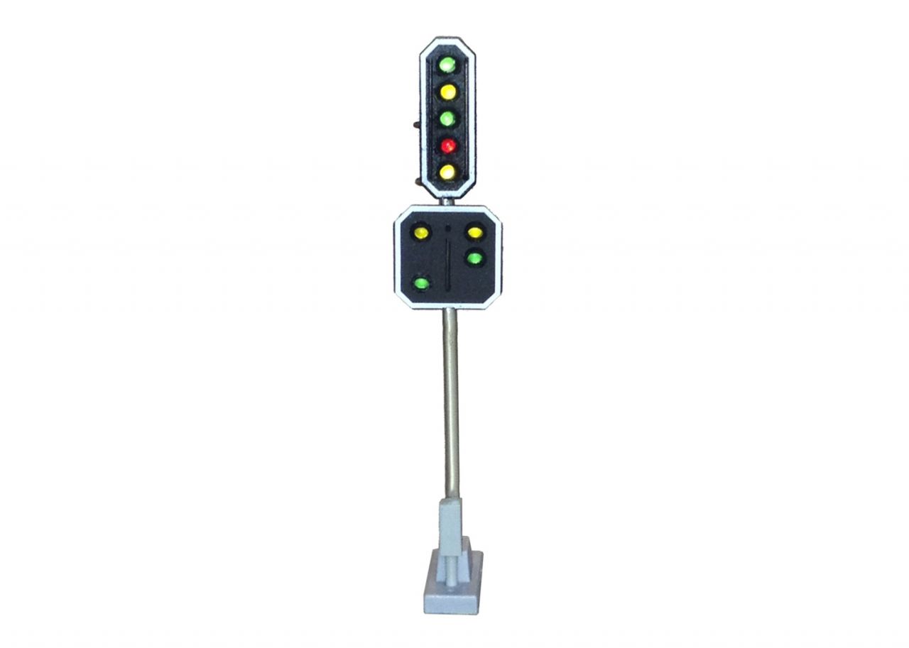 Schneider 2208 SBB Hauptsignal mit Vorsignal, 9 LED
