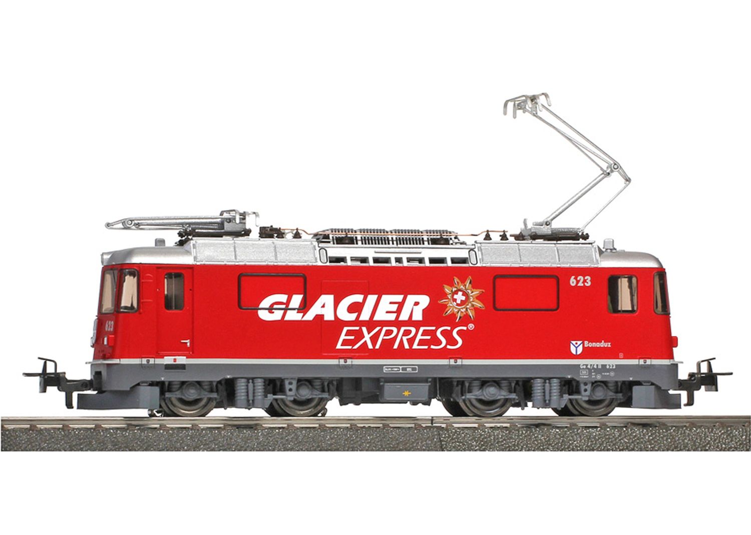 Bemo 1758183 RhB Ge 4/4 II 623 Glacier-Express H0 2L-GS LokSound