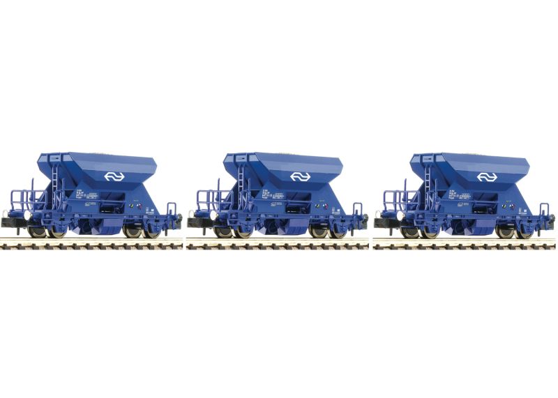 Fleischmann 822913 NS Set 3-tlg Schotterwagen blau