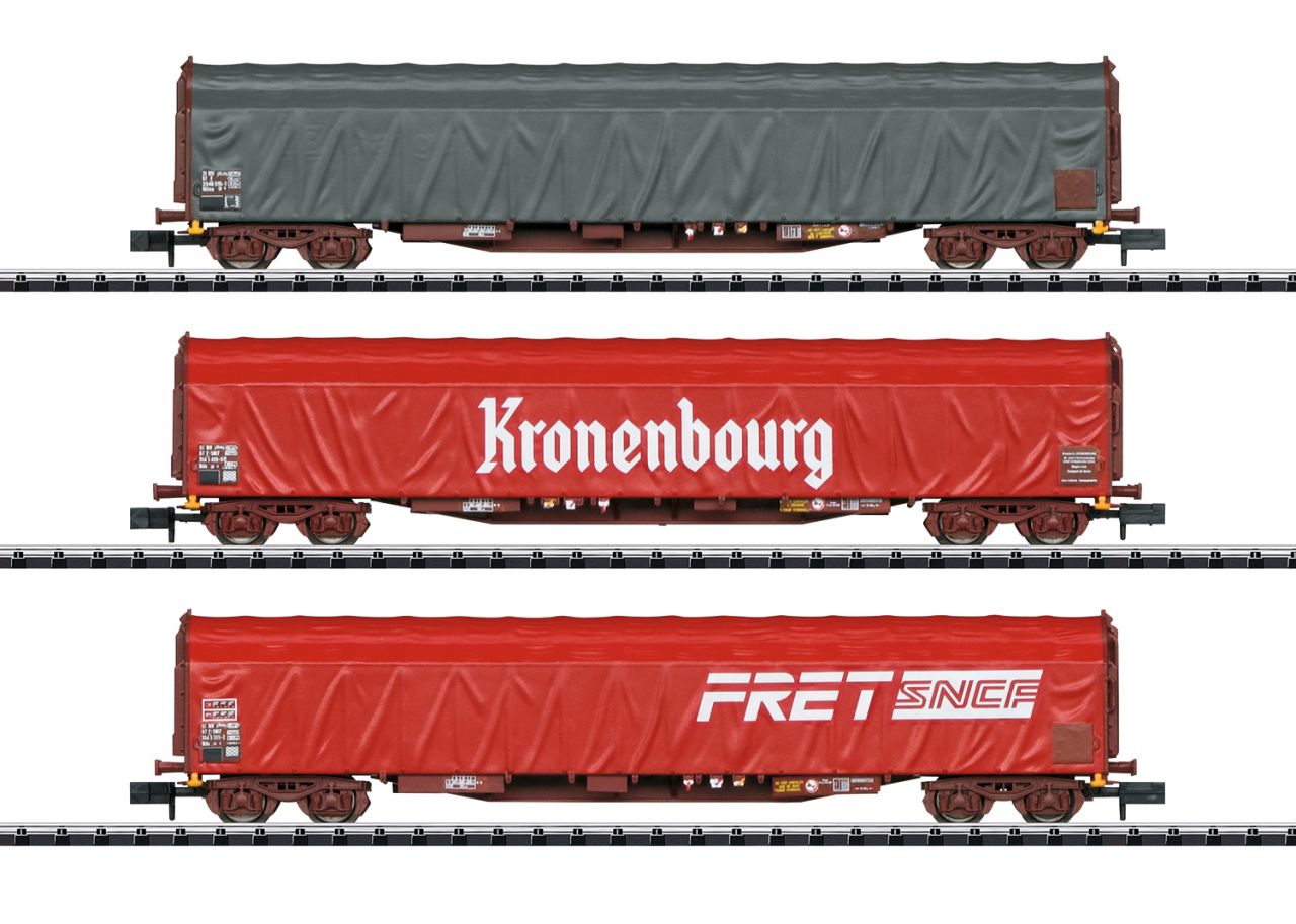 Minitrix 15115 SNCF Schiebeplanenwagen-Set