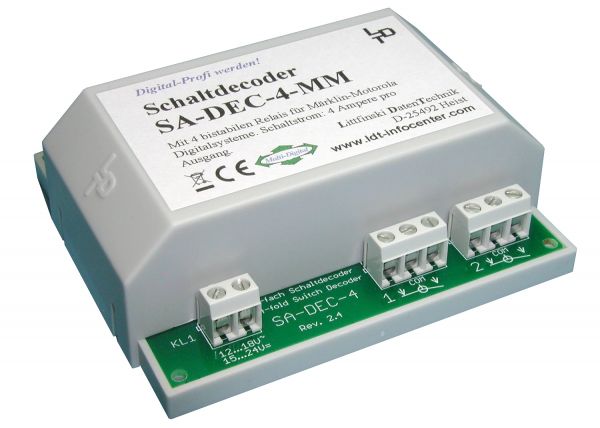 Littfinski 210313 SA-DEC-4-MM-G 4fach Schaltdecoder Märklin-Motorola