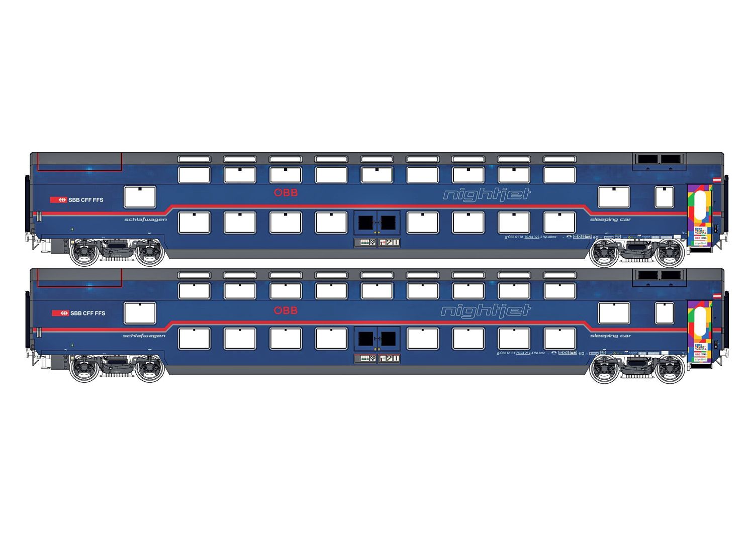 Roco 71976 ÖBB E-Lokomotive Nightjet DCC Vectron 1293 200-2